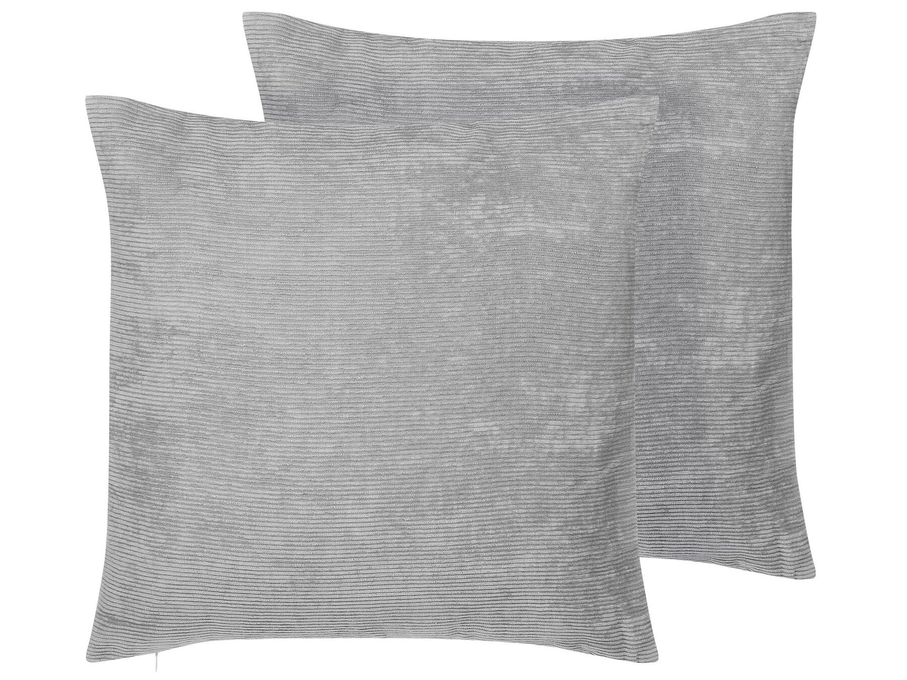 Set di 2 cuscini decorativi con motivo geometrico grigio 45x45 cm ...