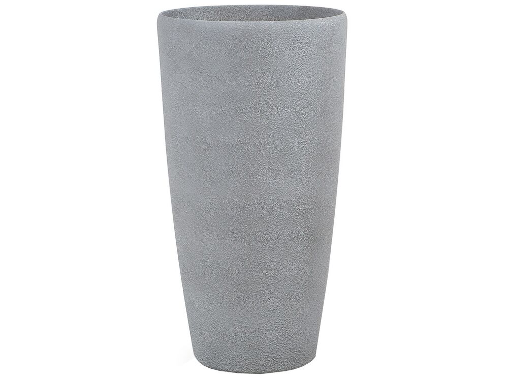 Doniczka Okr g a 39 X 39 X 75 Cm Szara ABDERA Beliani pl Doniczka Okr g a 39 X 39 X 75 Cm Szara ABDERA Beliani pl