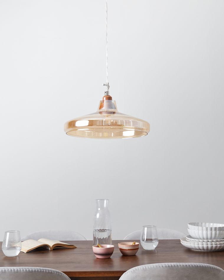 Taklampe glass gull ALIKOS | Beliani.no