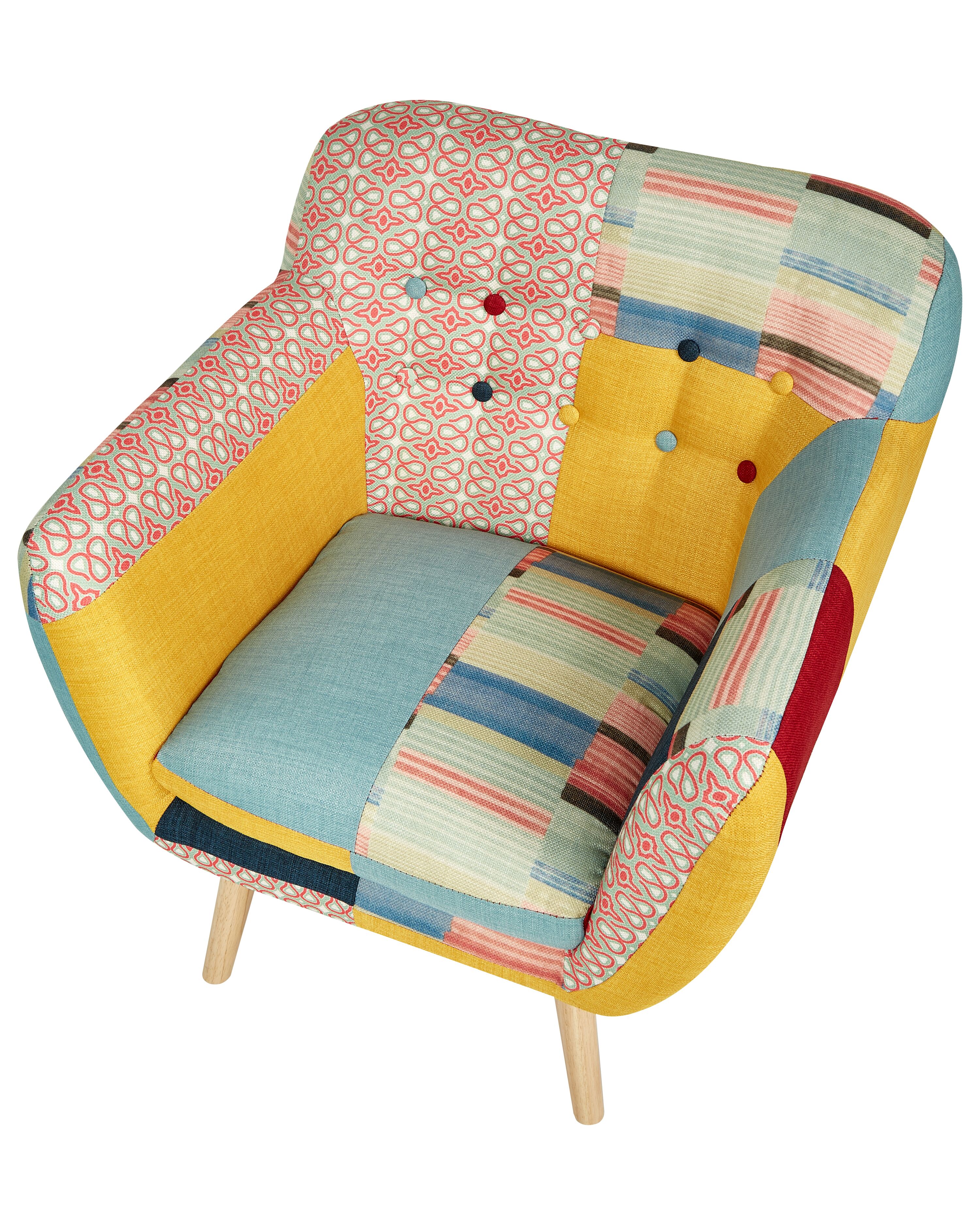 Fotel patchwork wielokolorowy MELBY | Beliani.pl
