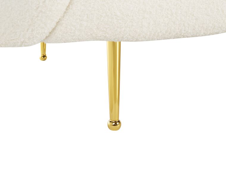 Set soggiorno 6 posti bouclè bianco LOEN | Beliani.it