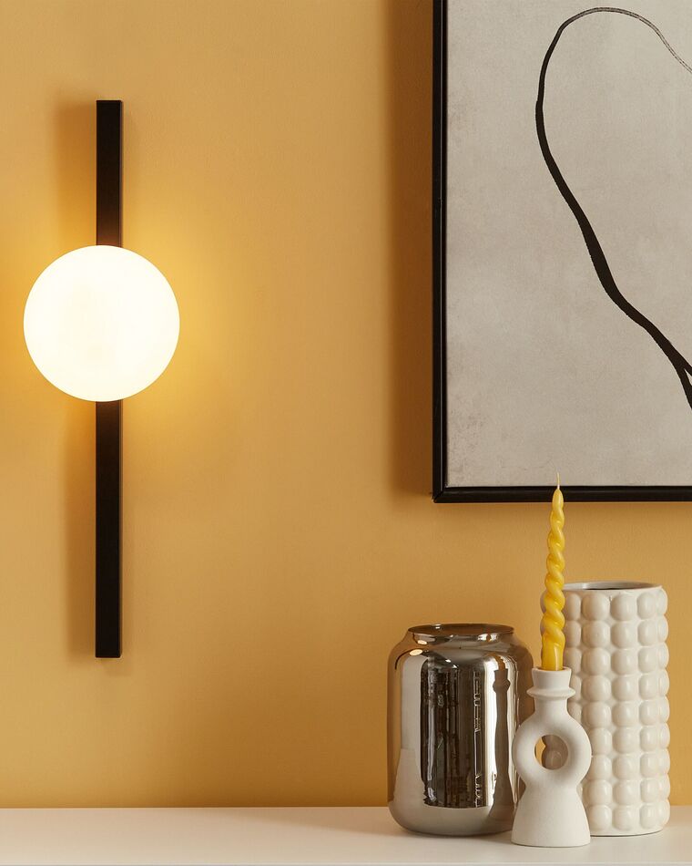 Wandlamp metaal zwart ISABELLA | Gratis Levering