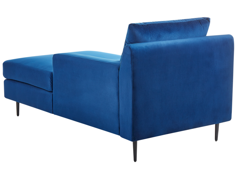 Chaise-longue em veludo azul marinho GUERET | Beliani.pt