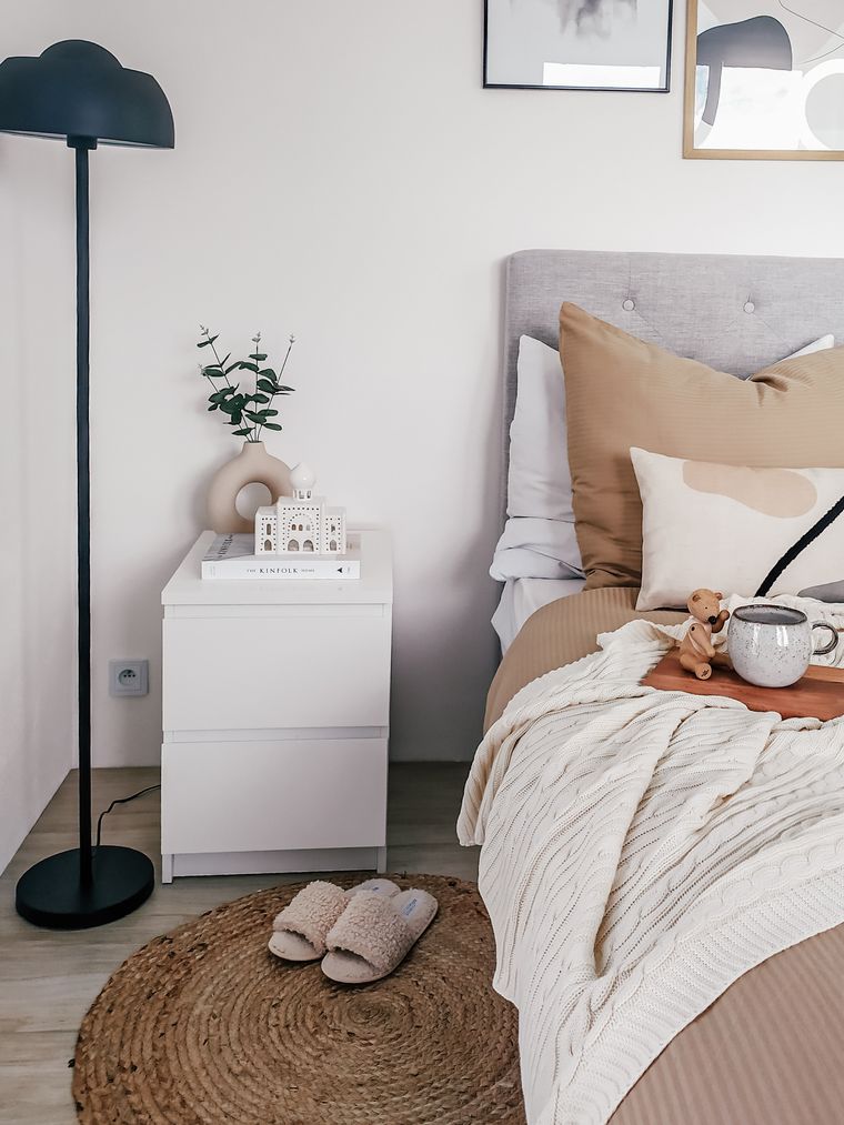 Decke Baumwolle beige 110 x 180 cm ANAMUR | Beliani.de