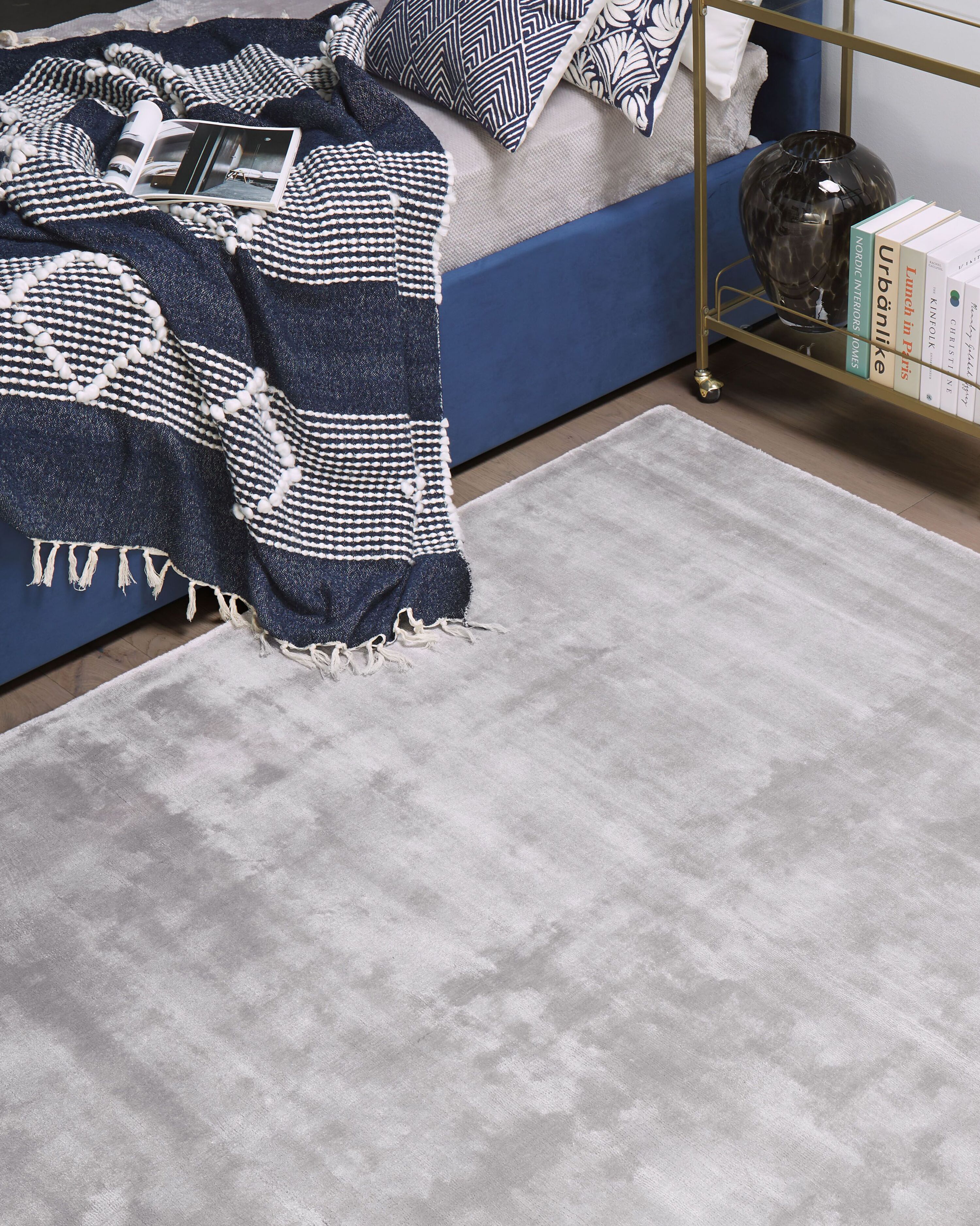 Viscose Area Rug 200 x 300 cm Light Grey GESI II | Beliani.co.uk