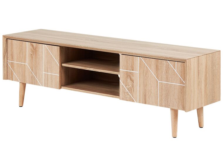 TV Stand Light Wood FRANKLIN | Beliani.co.uk