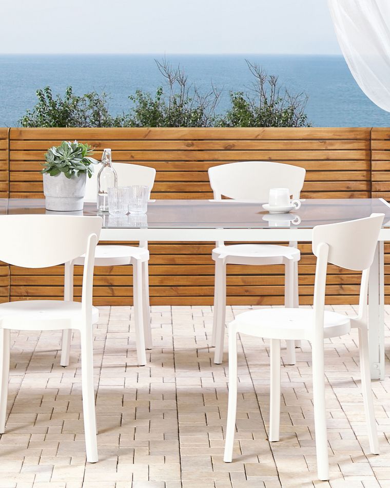 Set of 4 Dining Chairs White VIESTE | Beliani.co.uk