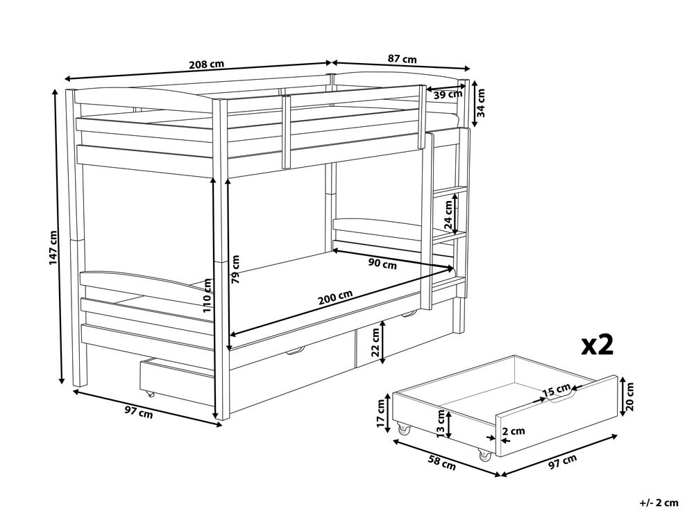 S t tk k Emeletes gy Fi kkal 90 X 200 Cm REVIN Beliani hu s-t-tk-k-emeletes-gy-fi-kkal-90-x-200-cm-revin-beliani-hu