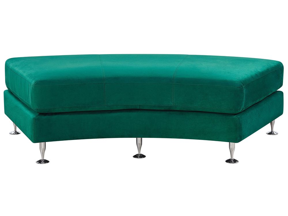 Bank halfrond fluweel donkergroen ROTUNDE | Gratis Levering