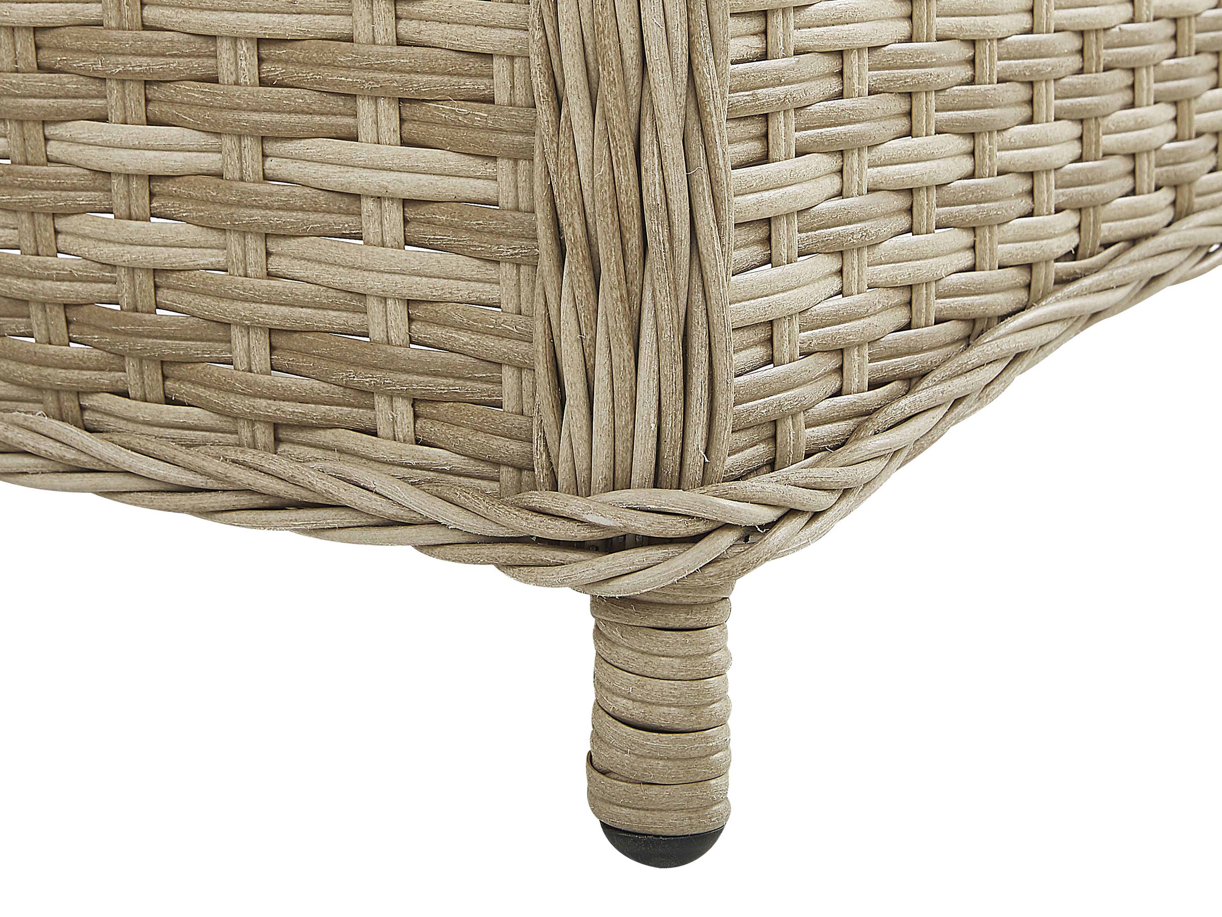 Havemøbelsæt Rattan Natur/Beige PONZA | Beliani.dk