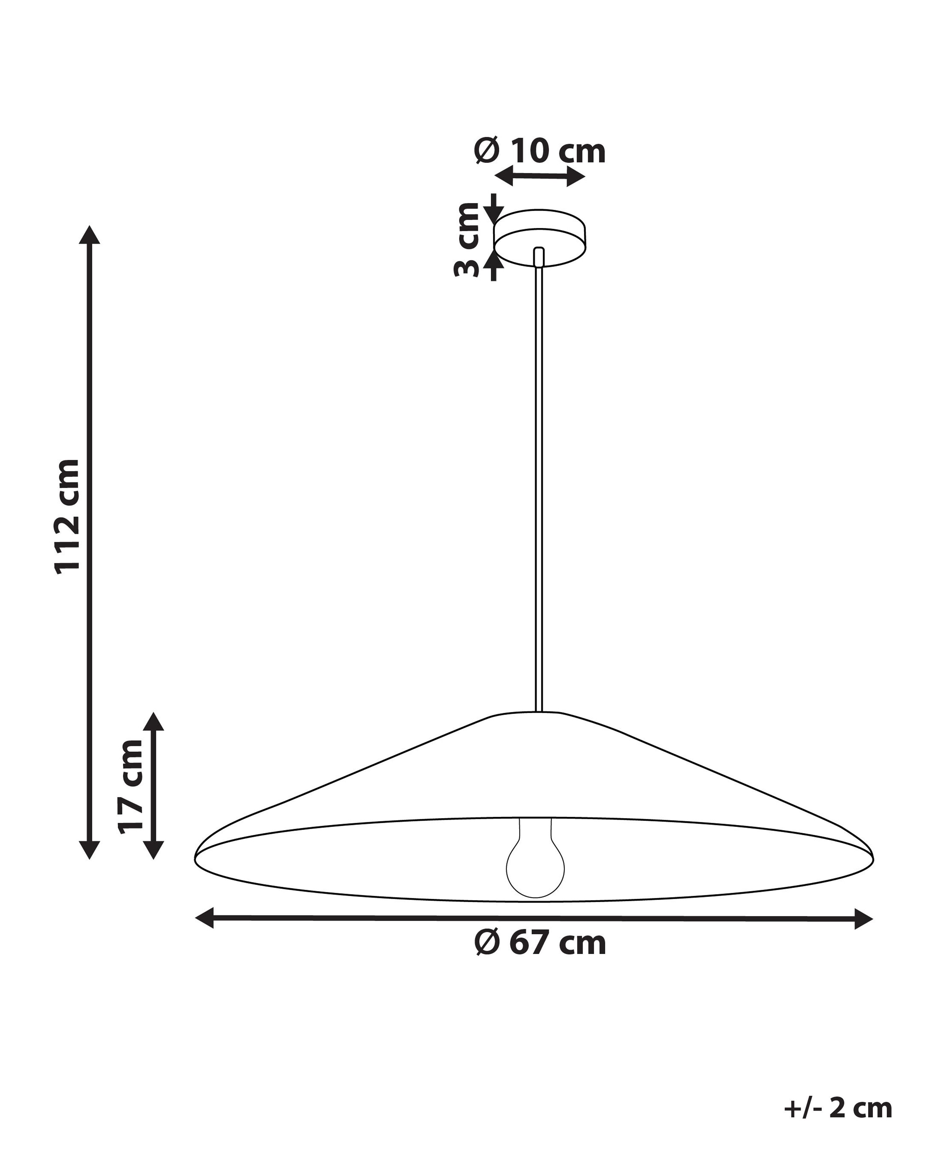 Seagrass Pendant Lamp Natural LUAGAN | Beliani.co.uk