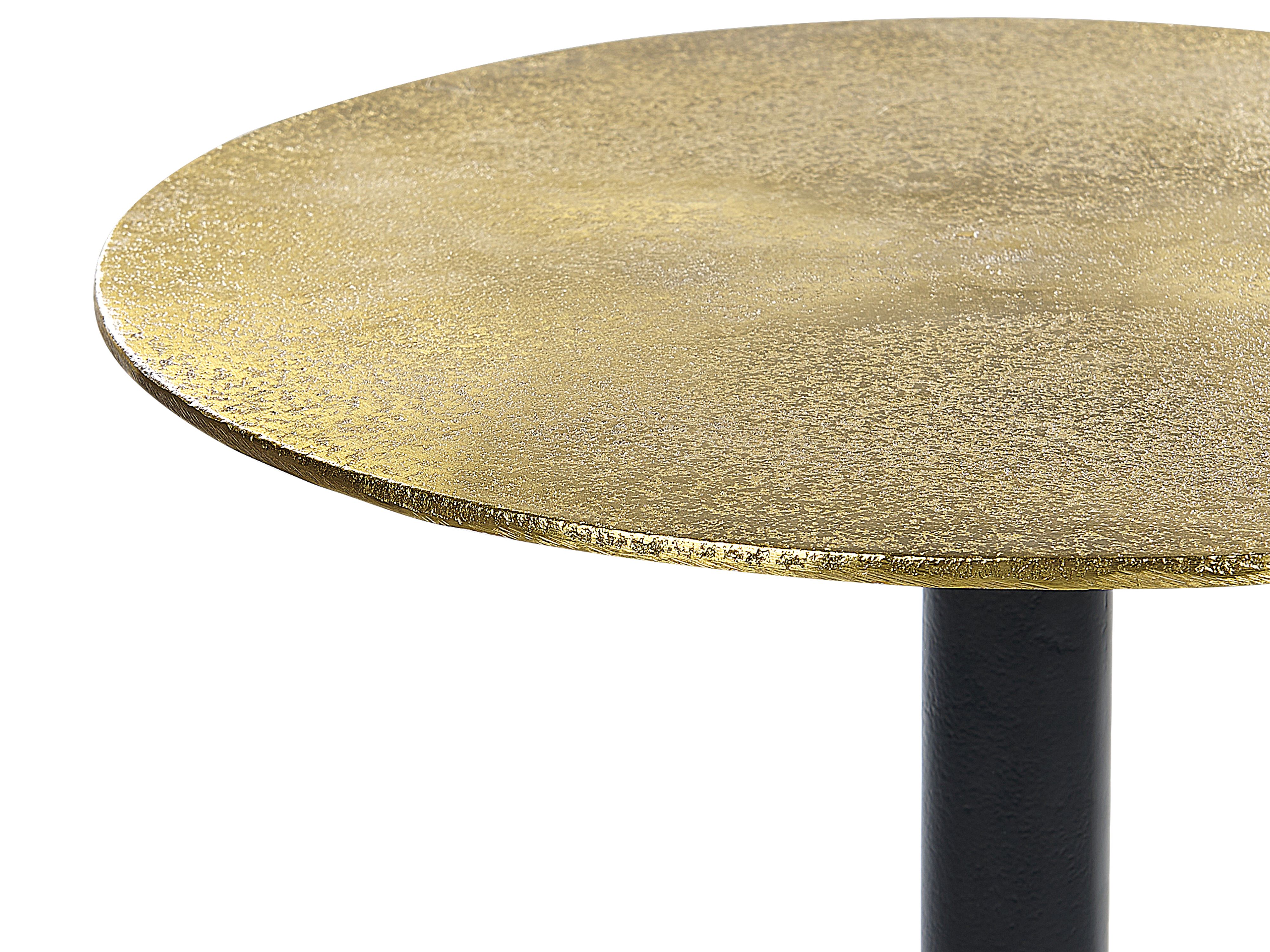 Metal sidebord guld og sort TANAMI | Beliani.dk