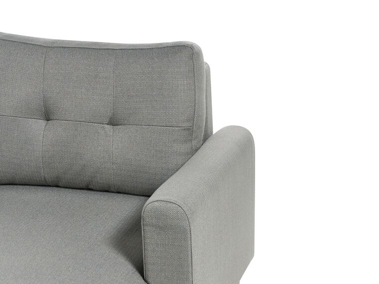 3-istuttava kulmasohva kangas oikeak. harmaa SIRO | Beliani.fi