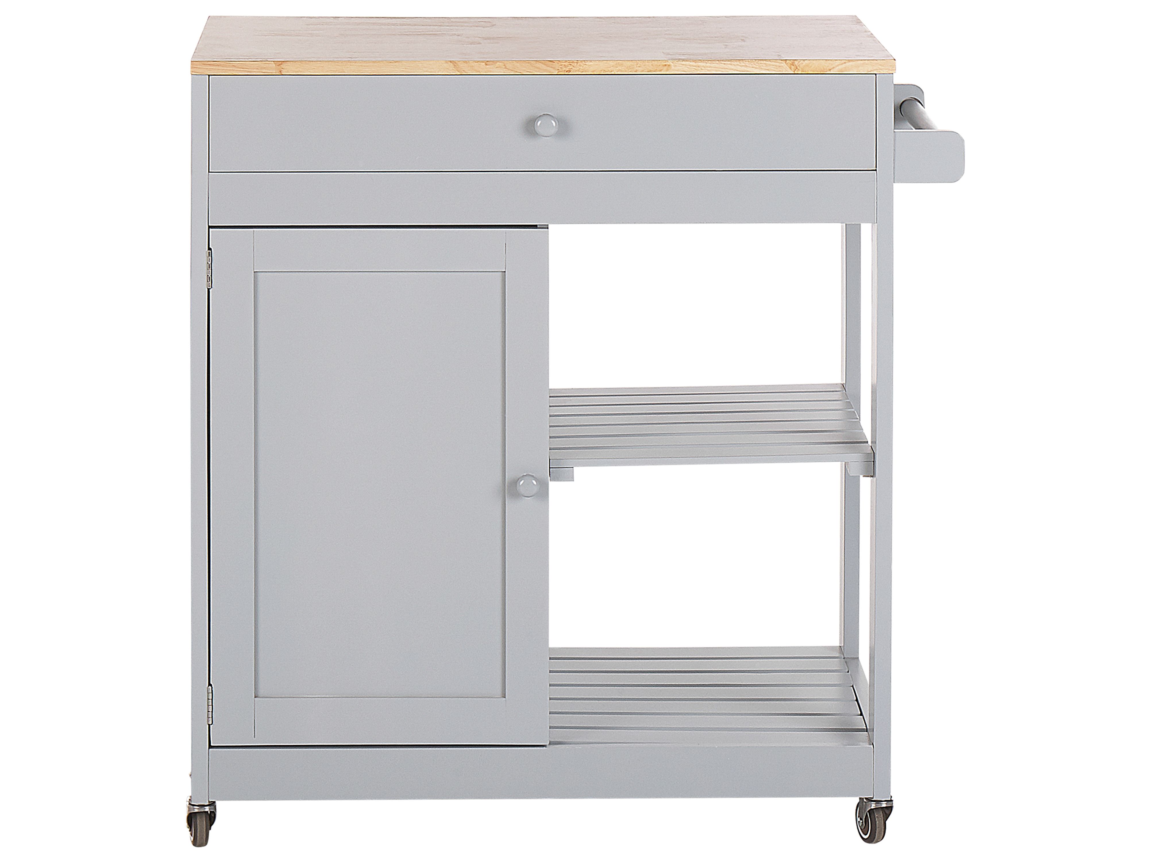 Kitchen Storage Trolley Grey TRAPANI | Beliani.co.uk