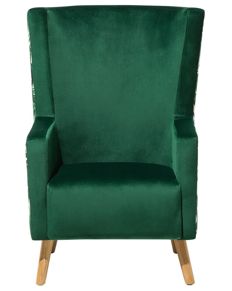 Sillón de terciopelo verde ONEIDA | Beliani.es
