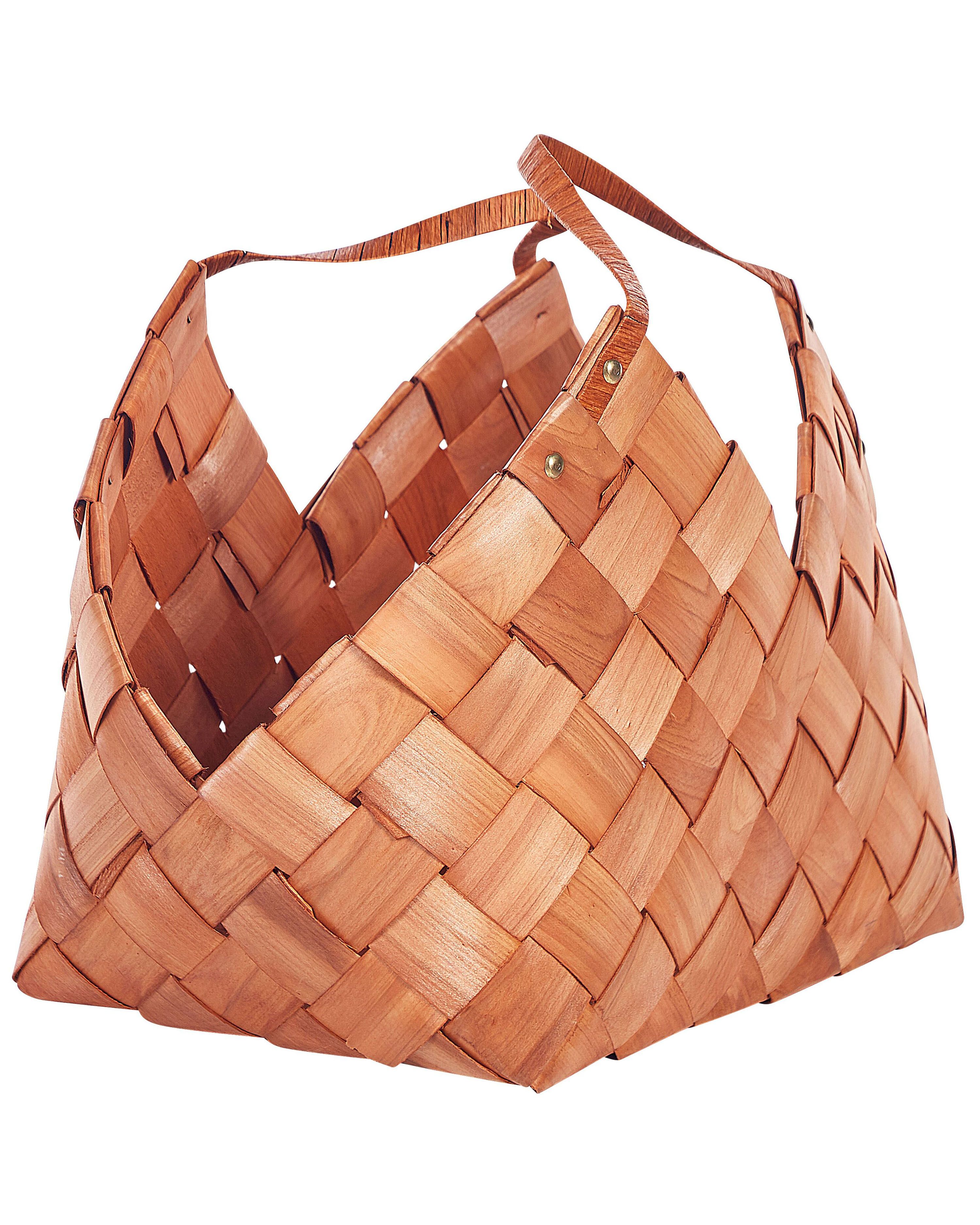 Mand hout naturel QARA | Beliani.nl