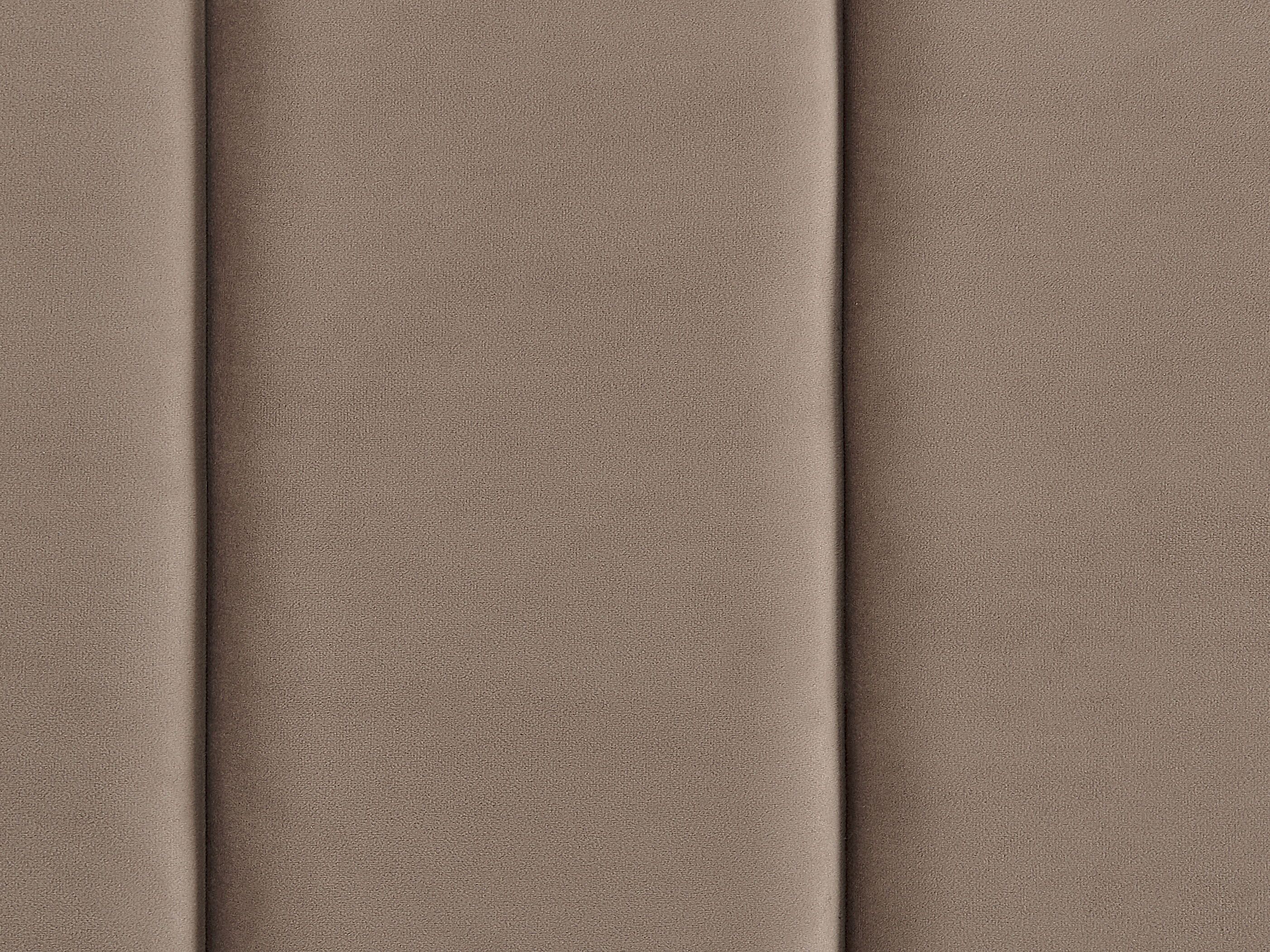 Cama con somier de terciopelo gris pardo 140 x 200 cm VILLETTE | Beliani.es