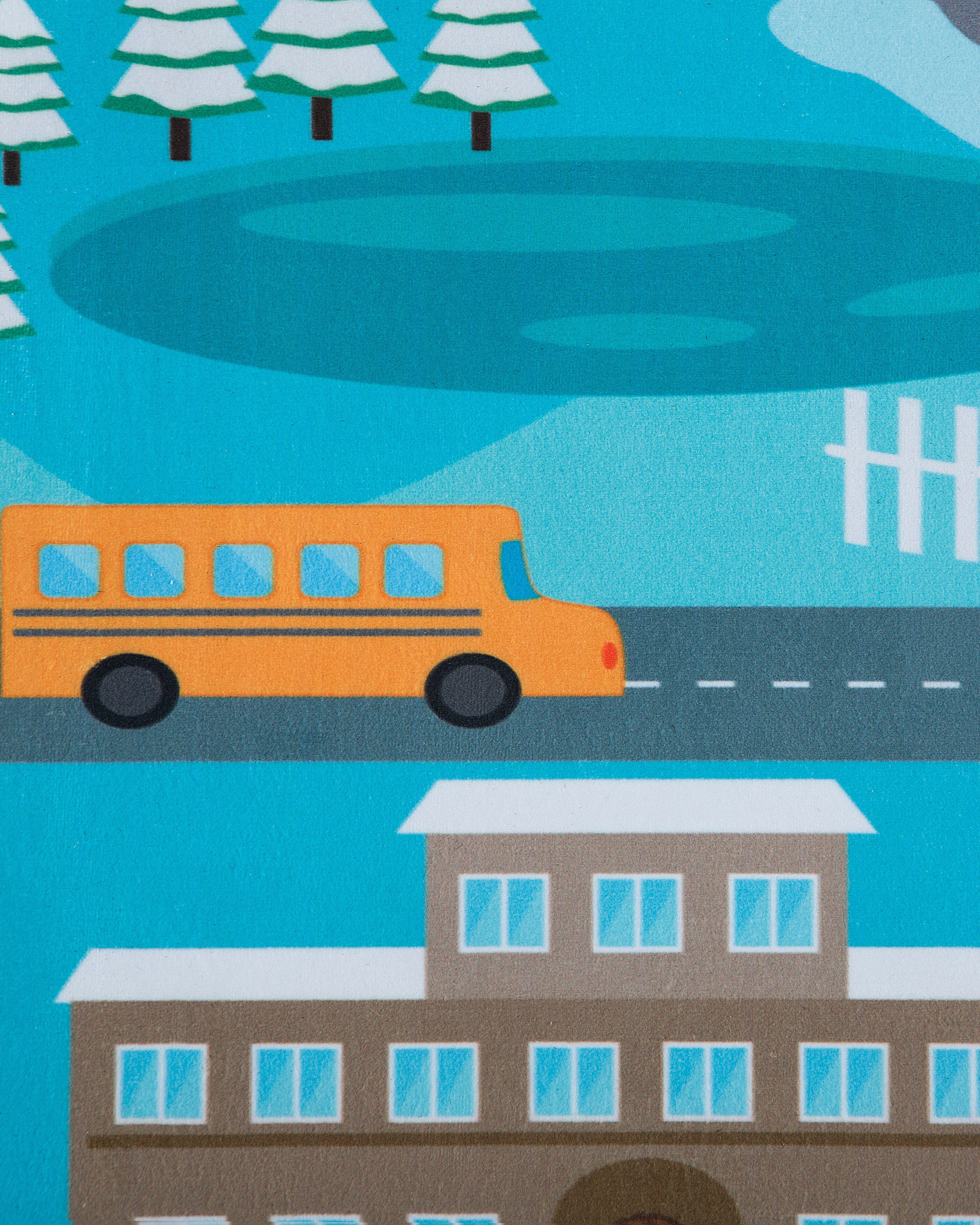 Tapis pour enfant bleu 150 x 80 cm KIGI | Beliani.fr