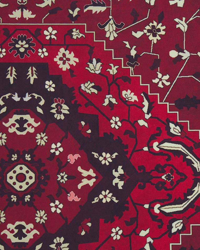 Runner Rug 80 x 300 cm Red VADKADAM | Beliani.co.uk
