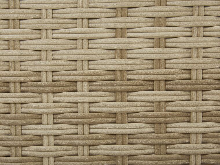 Loungeset wicker beige PONZA | Gratis Levering