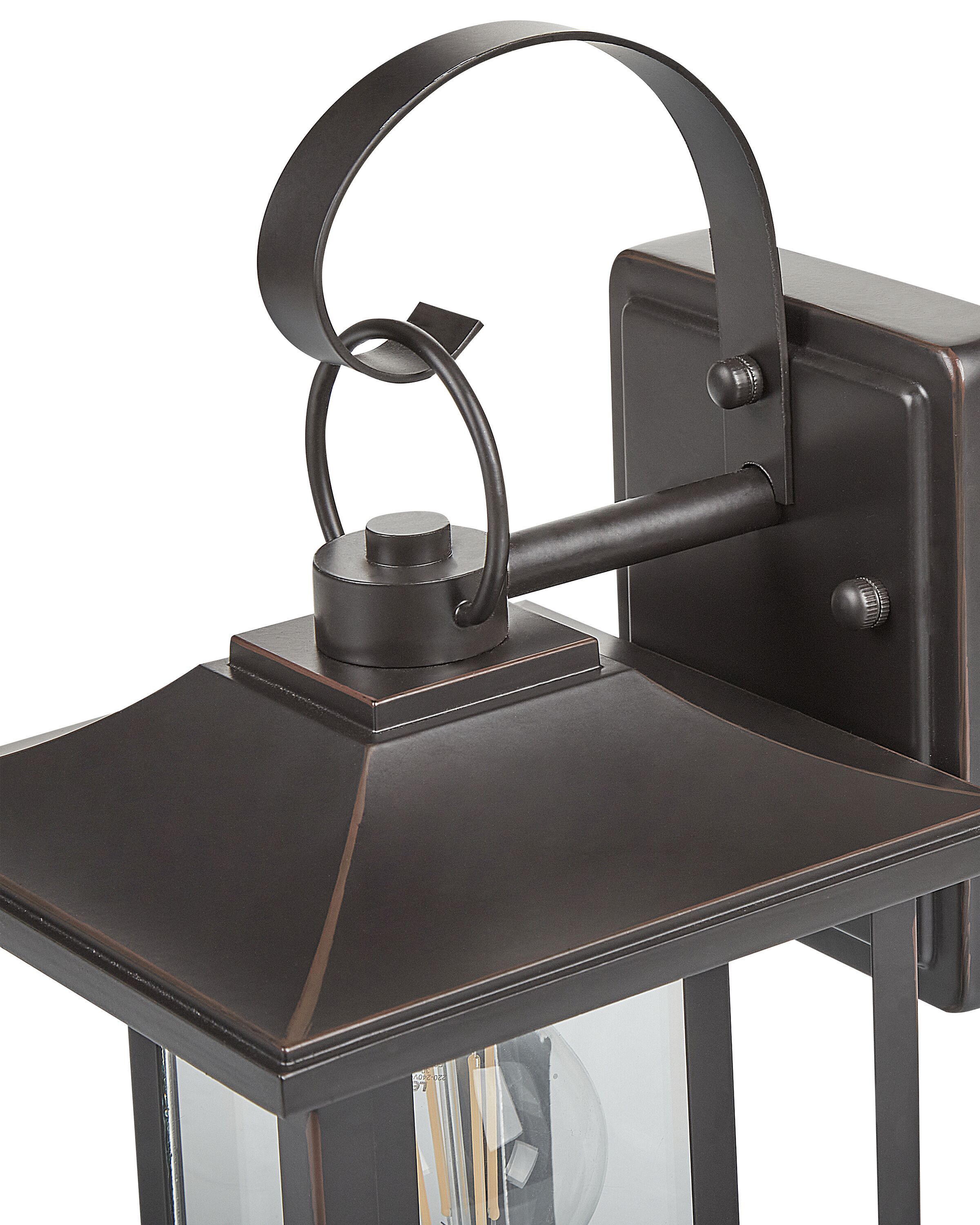 Outdoor Wall Light Black ALMOND | Beliani.co.uk