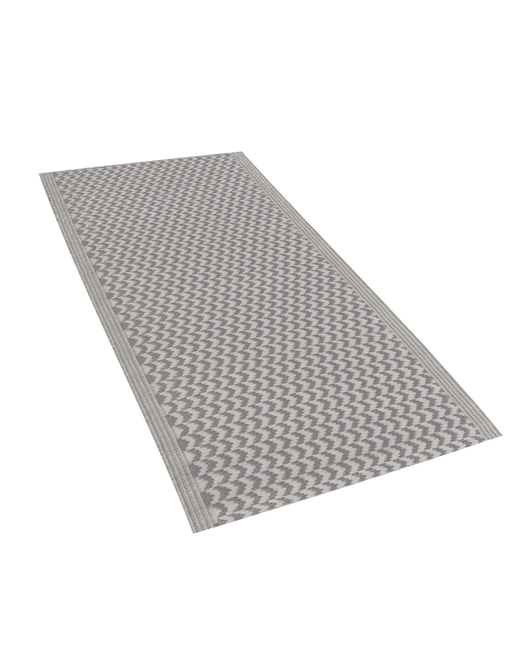 Outdoor Area Rug 60 x 90 cm Grey MANGO | Beliani.co.uk