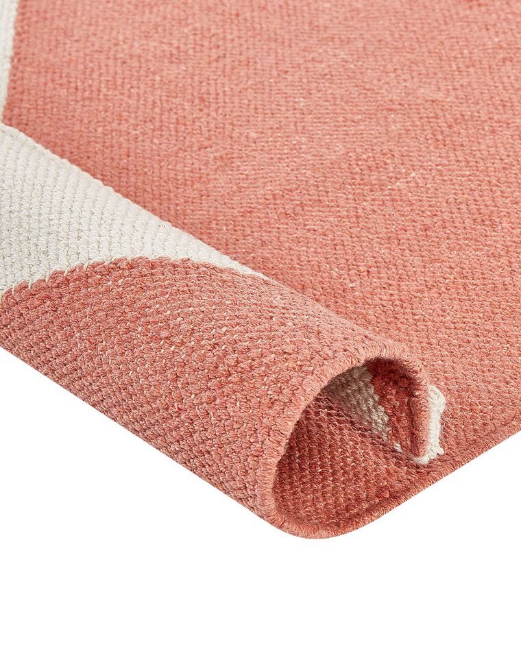 Cotton Area Rug 140 x 200 cm Multicolour NIZIP | Beliani.co.uk