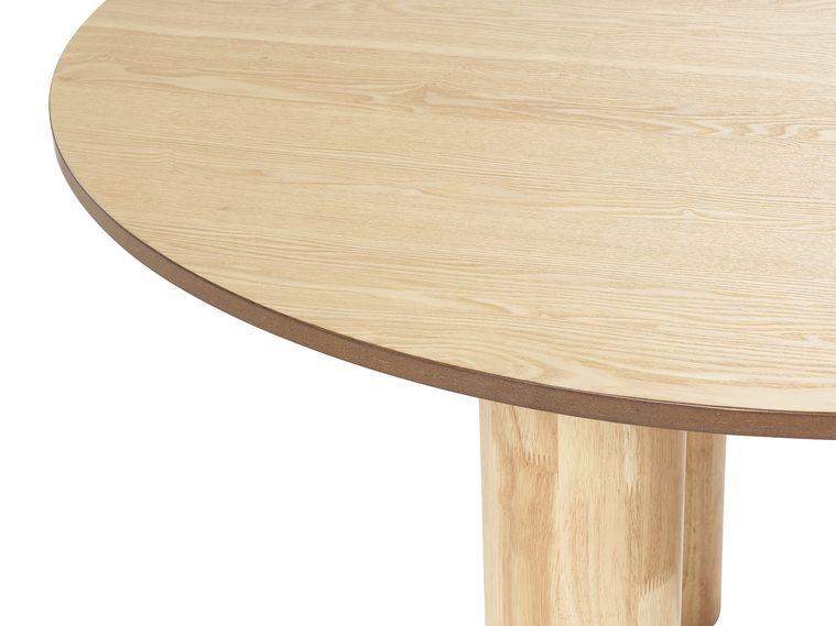 Round Dining Table ⌀ 120 cm Light Wood ORIN | Beliani.co.uk