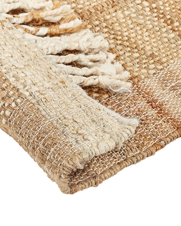Jute Area Rug 80 x 150 cm Beige KARKIN | Beliani.co.uk