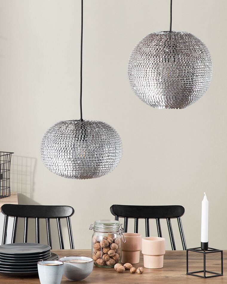 Riippuvalaisin metalli hopea REINE | Beliani.fi