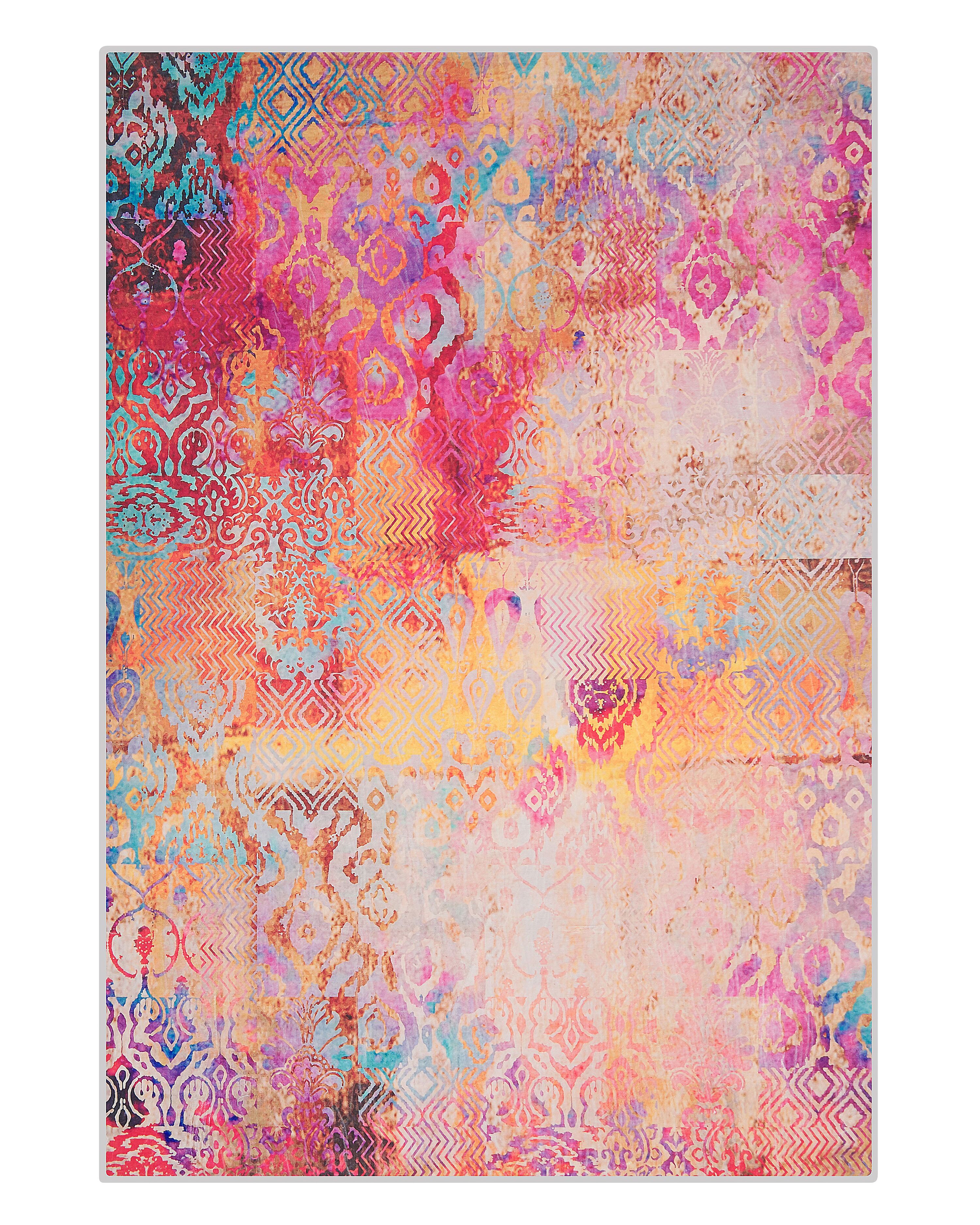 Teppich Bunt 140 X 200 Cm Kurzflor ISPARTA Beliani de teppich-bunt-140-x-200-cm-kurzflor-isparta-beliani-de