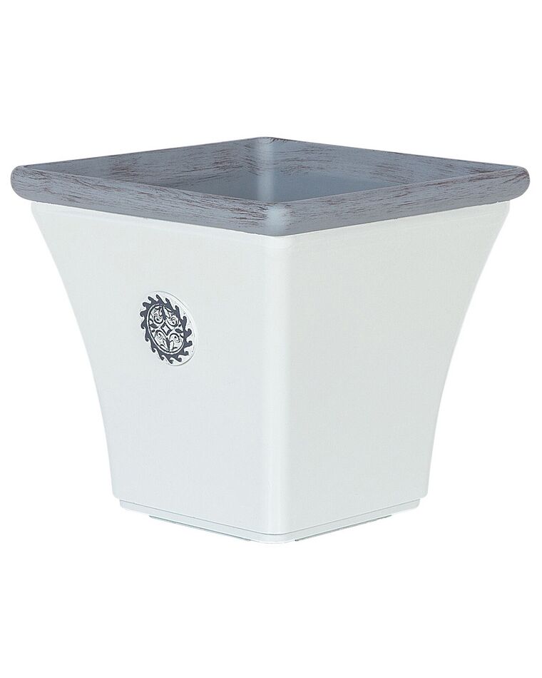 Plant Pot 37 x 37 x 35 cm White ELATEIA | Beliani.co.uk