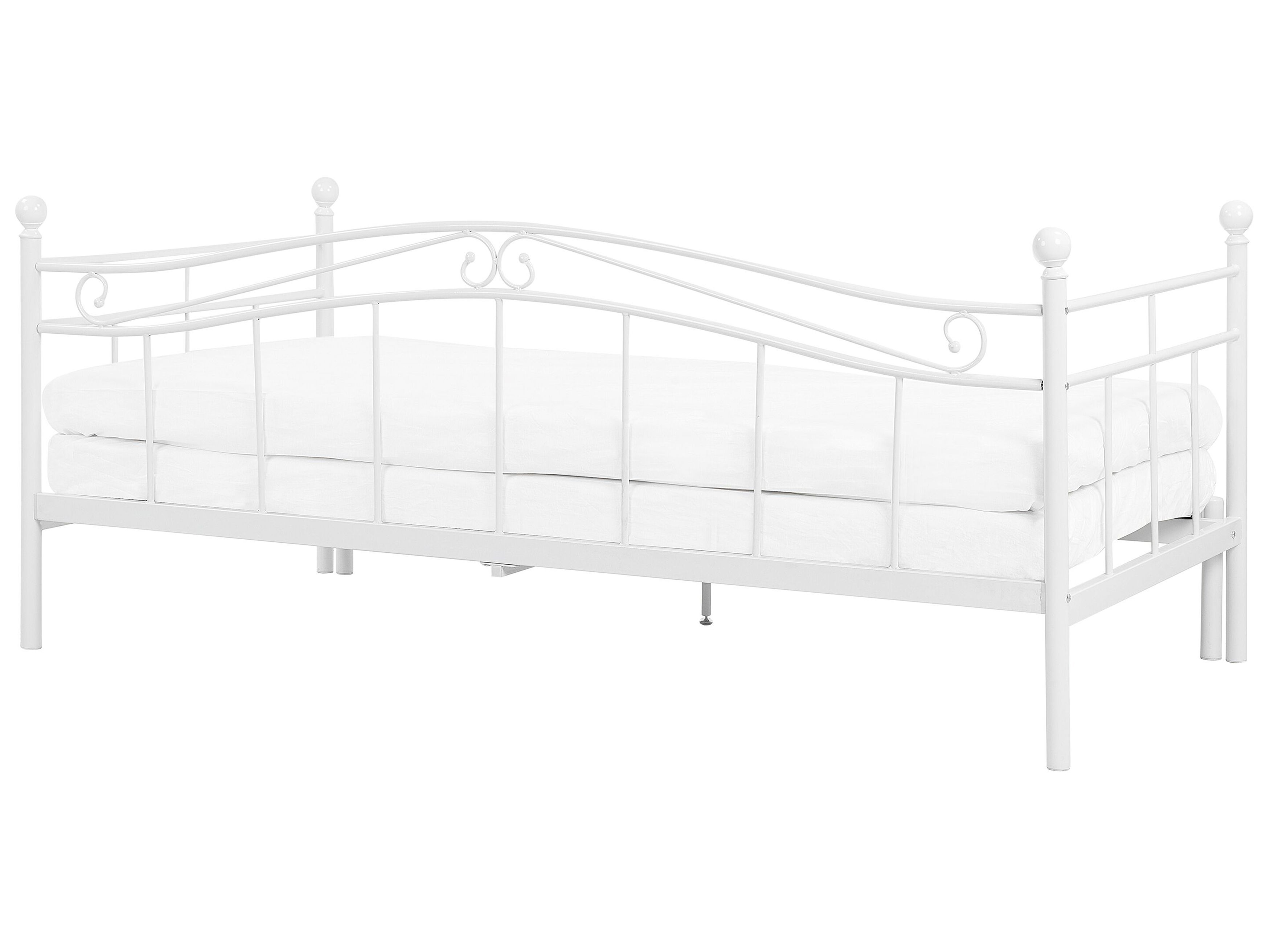 Seng 80-160x200 cm Hvid TULLE | Beliani.dk