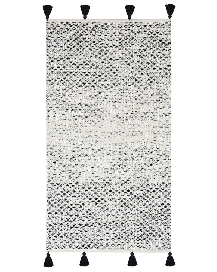 Area Rug 80 x 150 Black and White GEMLIK | Beliani.co.uk