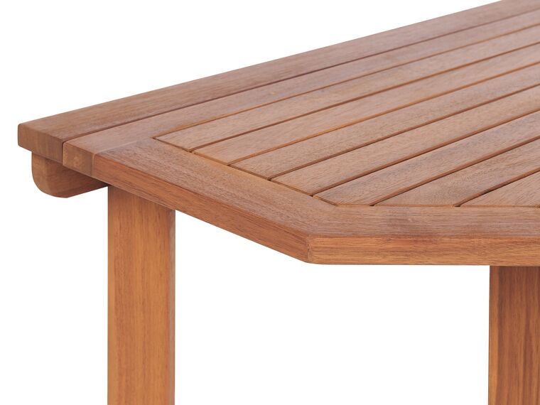 Acacia Wood Balcony Corner Bench Set TREIA | Beliani.co.uk