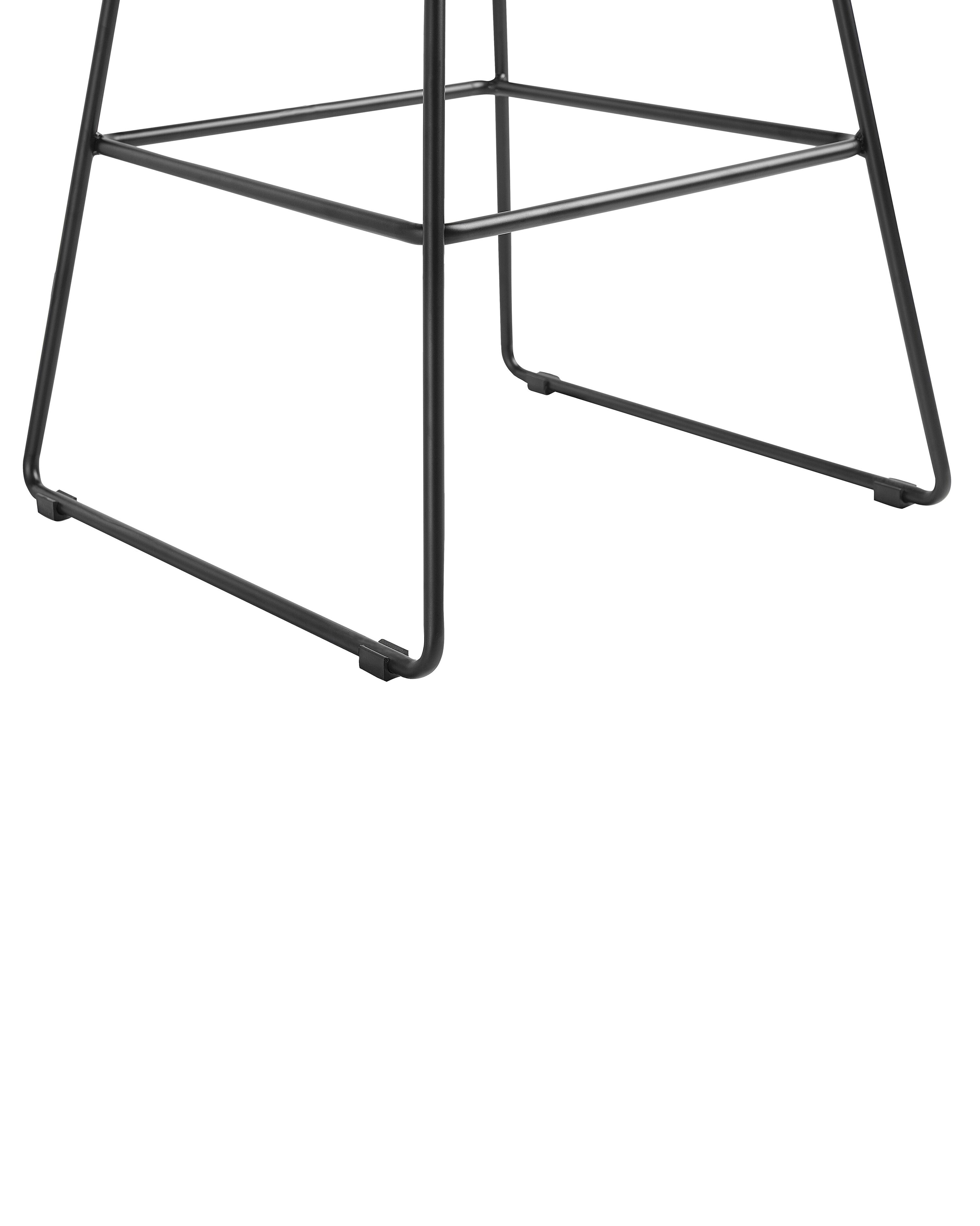 Set of 2 Metal Bar Chairs Black PRESTON | Beliani.co.uk