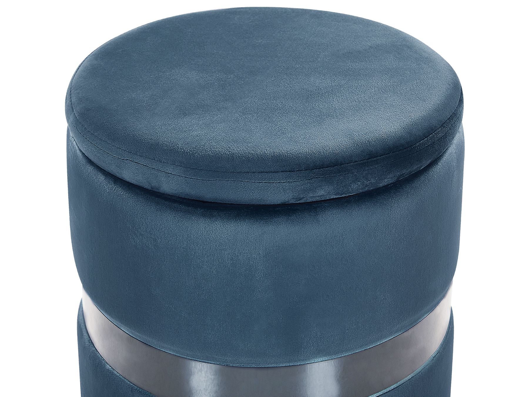 Puff med oppbevaring 2 stk fløyel blå DORIS | Beliani.no