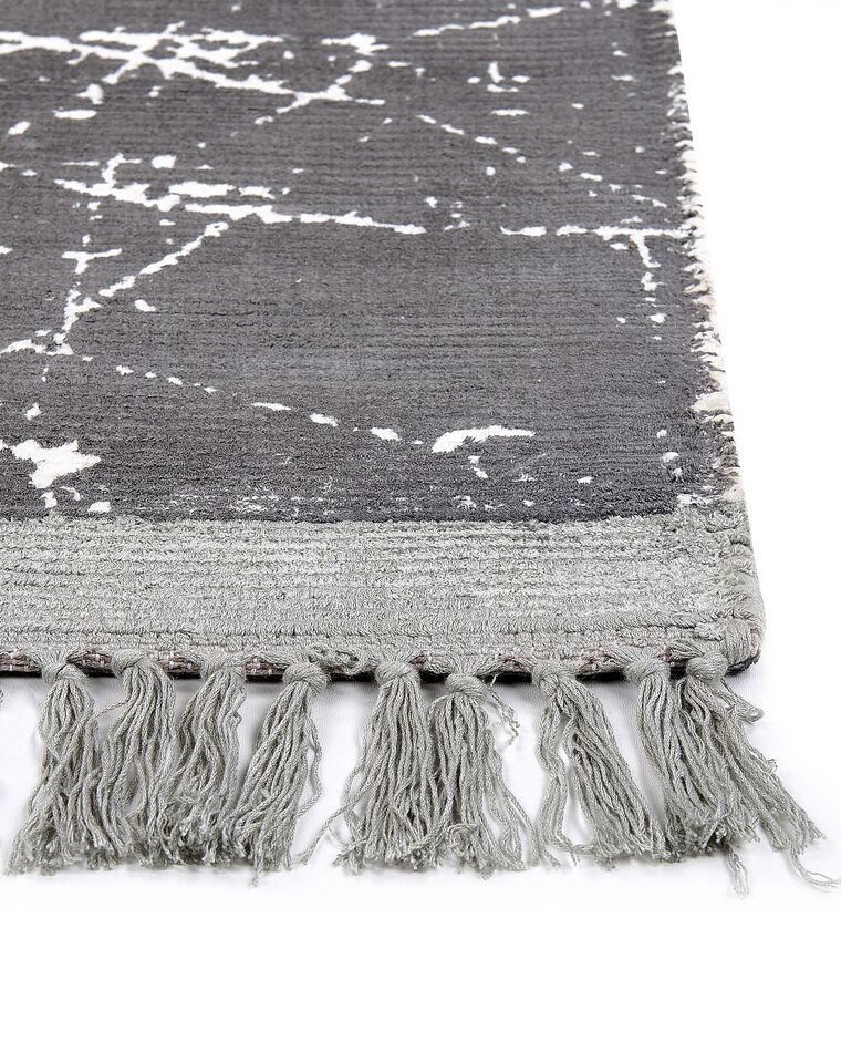 Matto viskoosi harmaa 80 x 150 cm HANLI | Beliani.fi