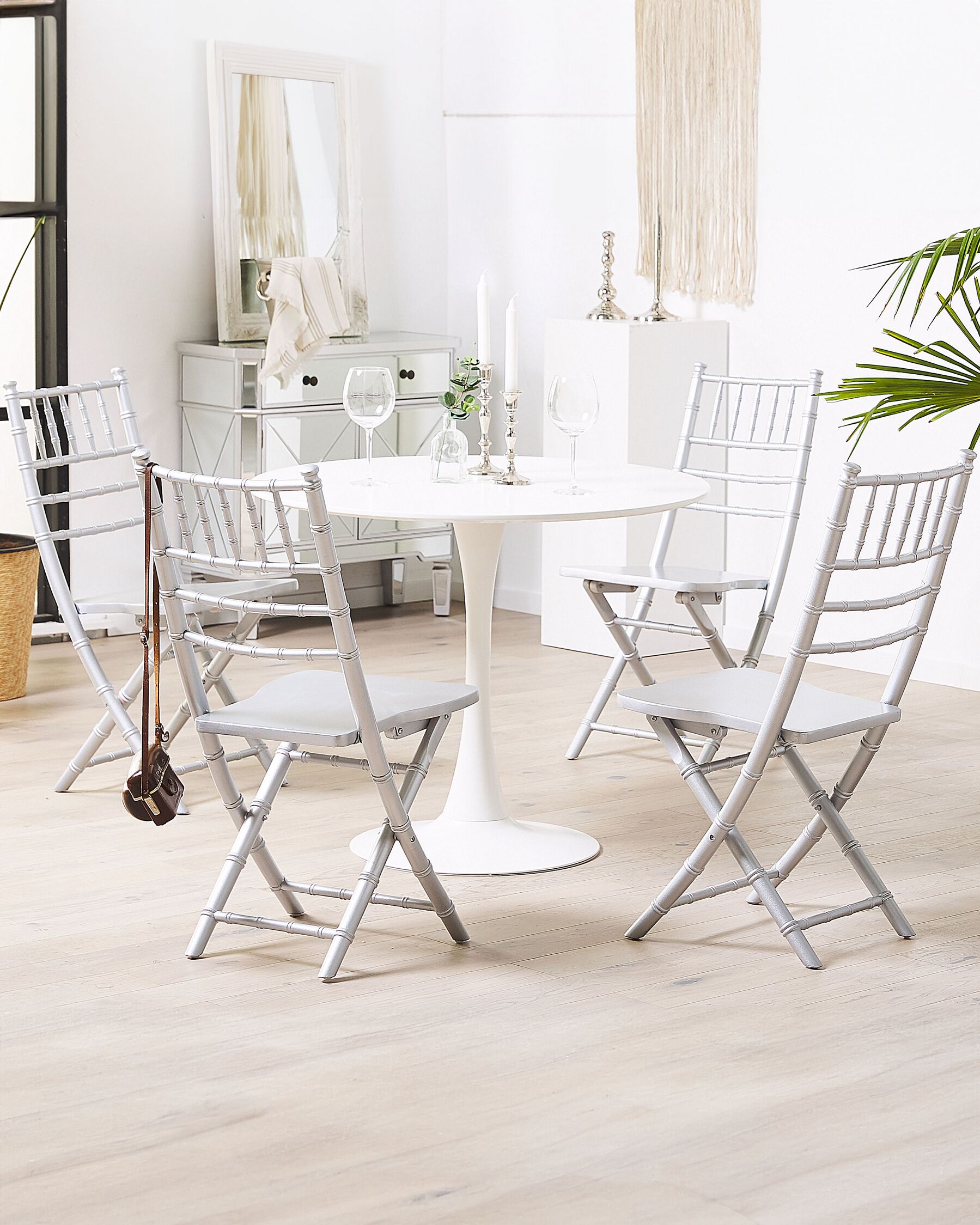 Esstisch weiss ⌀ 90 cm BOCA | Beliani.ch