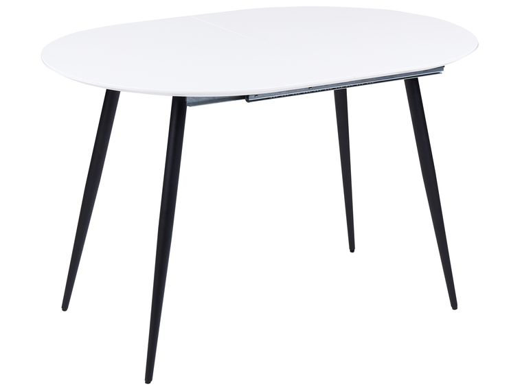 Extending Dining Table 120/160 x 80 cm White STAVERTON | Beliani.fr