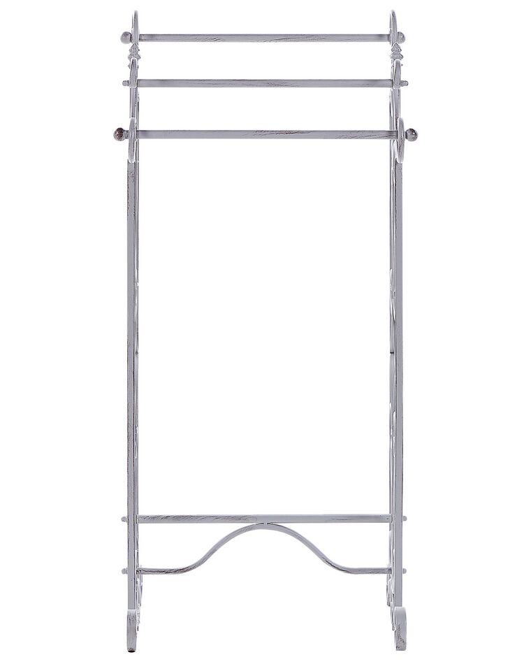 Pyyheteline rauta 3 tankoa harmaa 45 x 90 cm CHILLAN | Beliani.fi