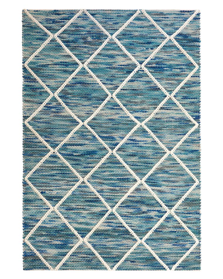 Tappeto blu 140 x 200 cm a pelo corto BELENLI | Beliani.it