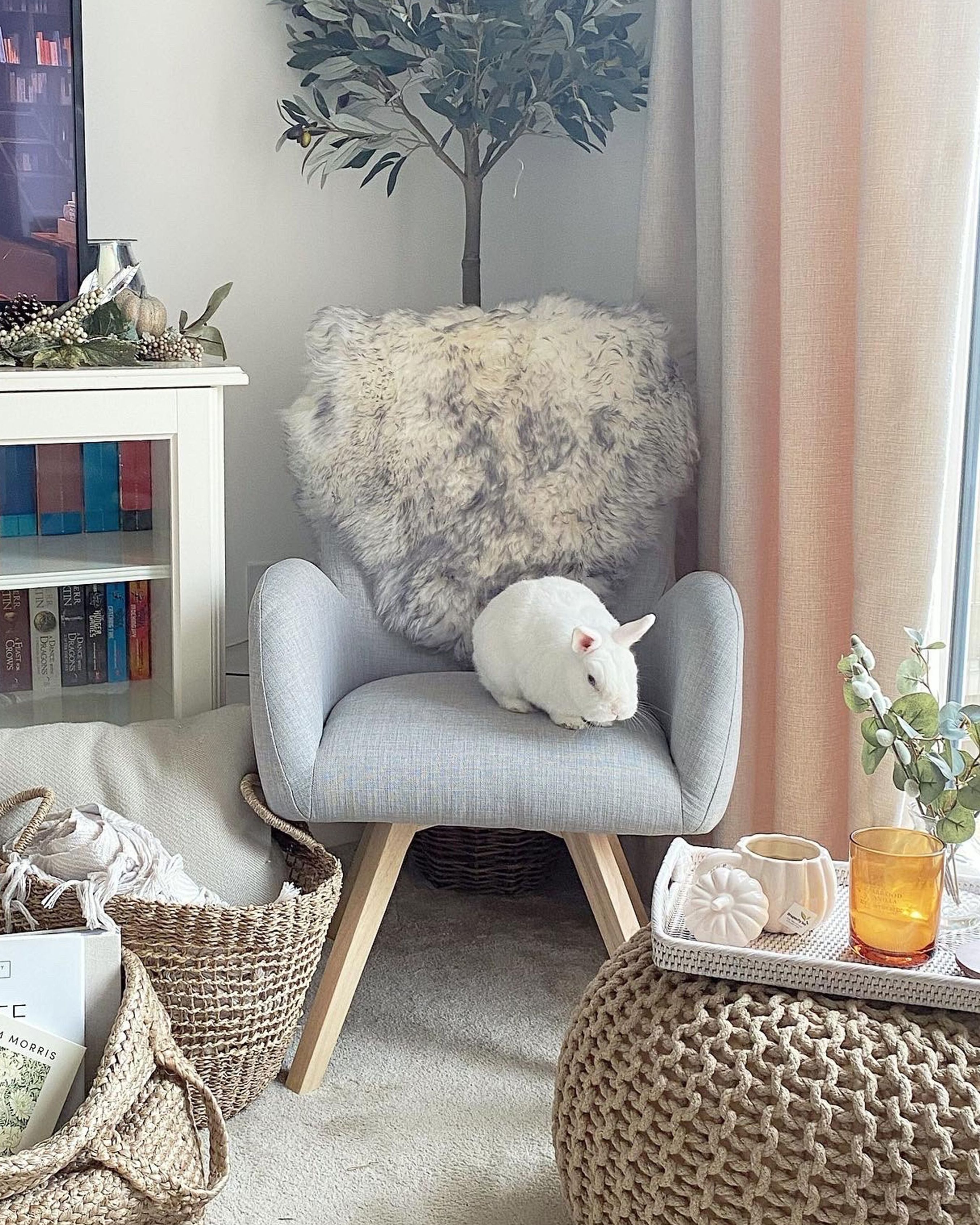 Fabric Armchair Grey BJARN | Beliani.co.uk