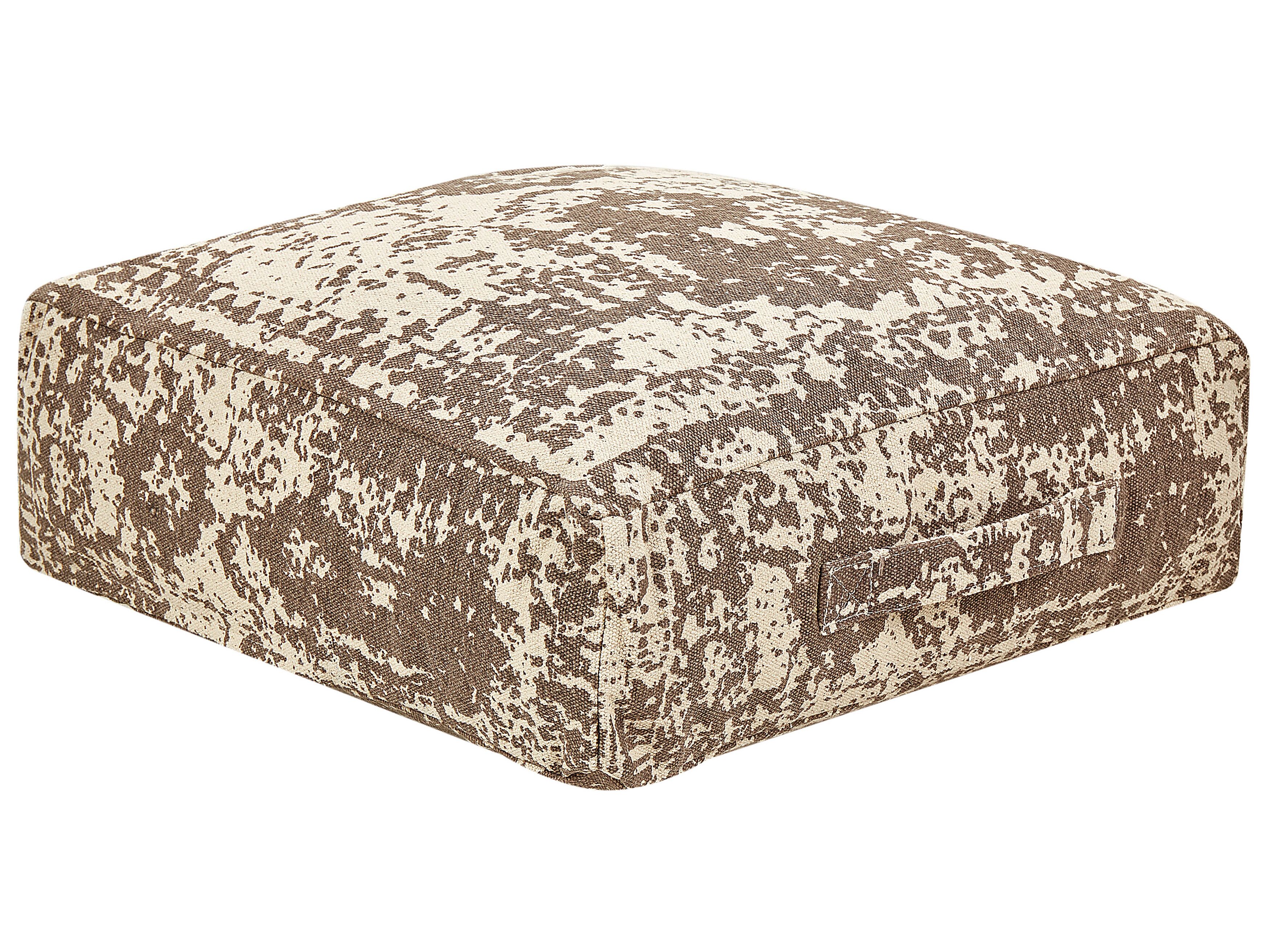 Sittkudde 50 x 50 x 20 cm bomull beige SHASA | Beliani.se