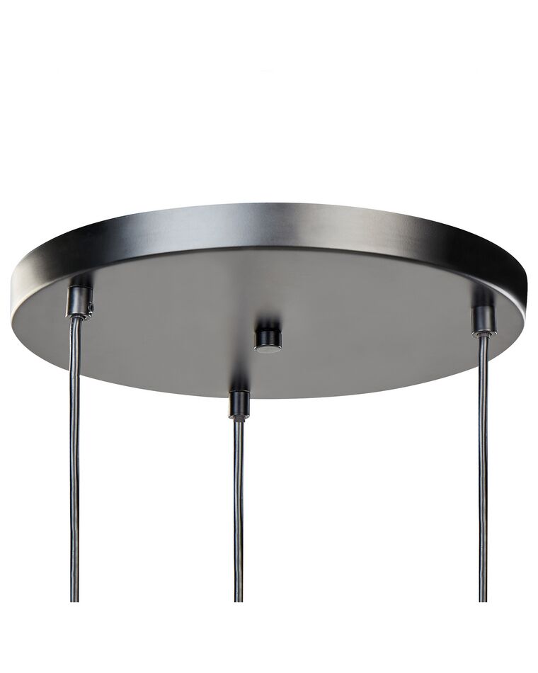 Kovová závesná lampa s 3 svetlami mosadzná CASTALY | Beliani.sk