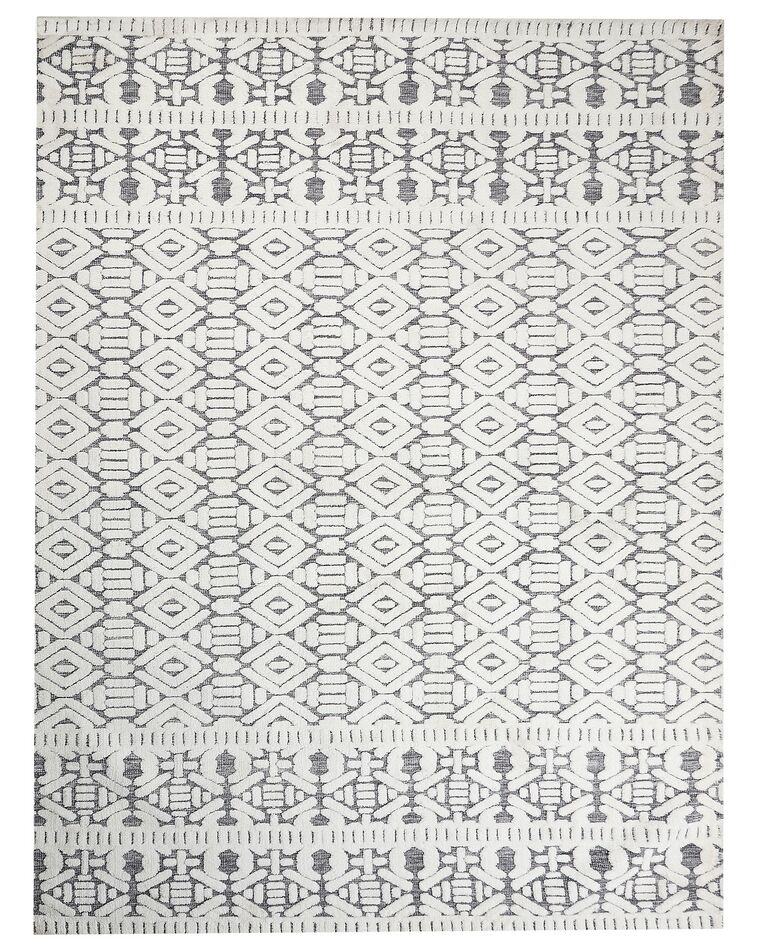 Area Rug 300 x 400 cm White and Grey SIBI | Beliani.co.uk
