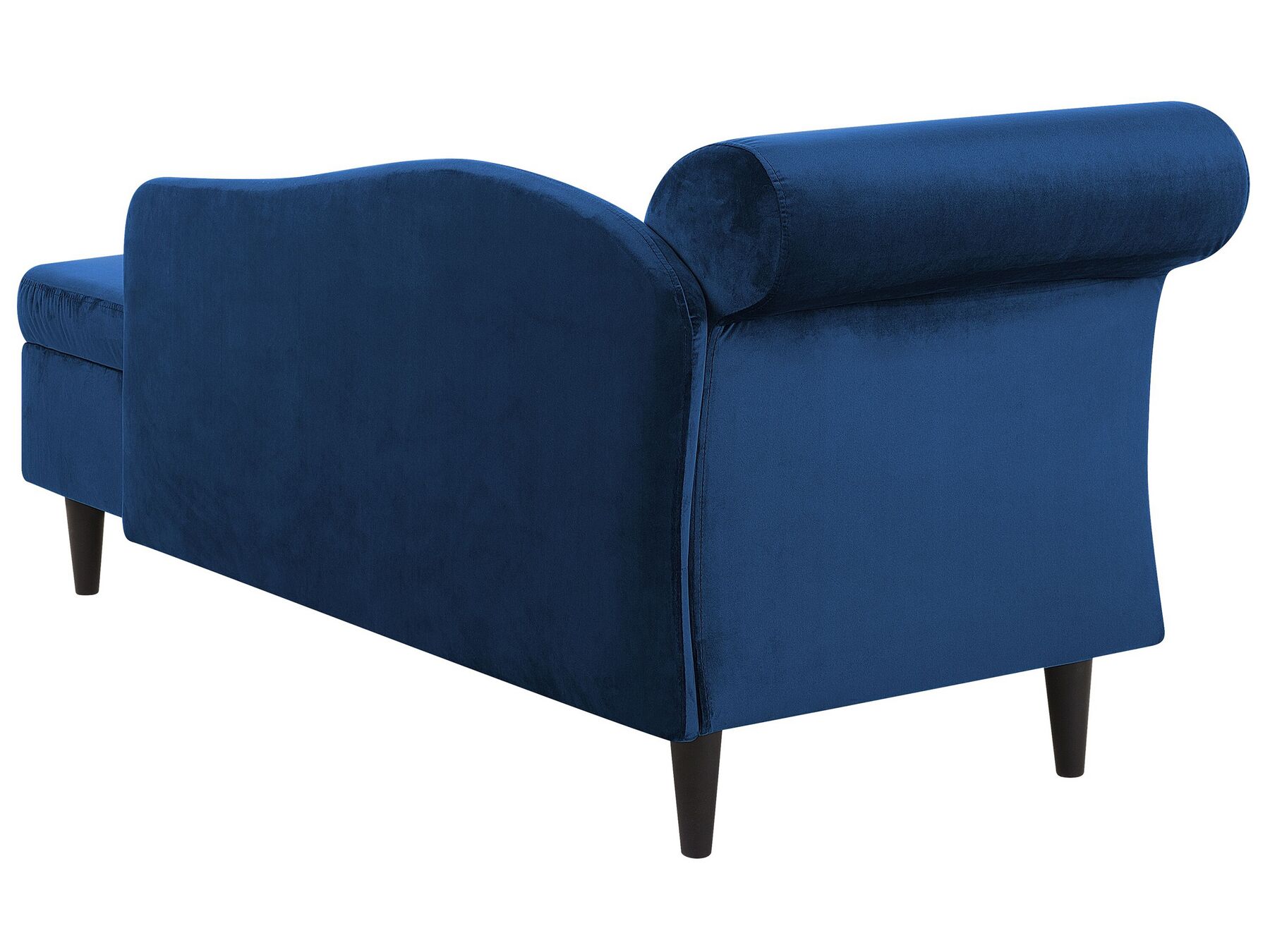 Left Hand Velvet Chaise Lounge Navy Blue LUIRO | Beliani.co.uk