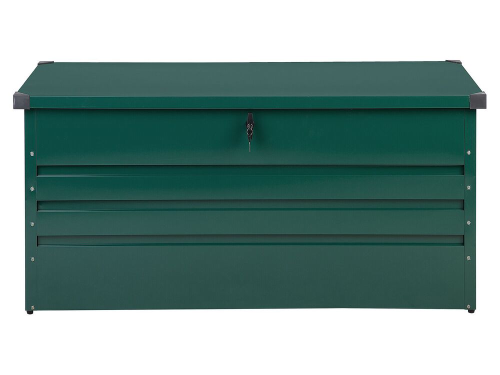 Garden Storage Box 132 x 62 cm Green CEBROSA | Beliani.co.uk