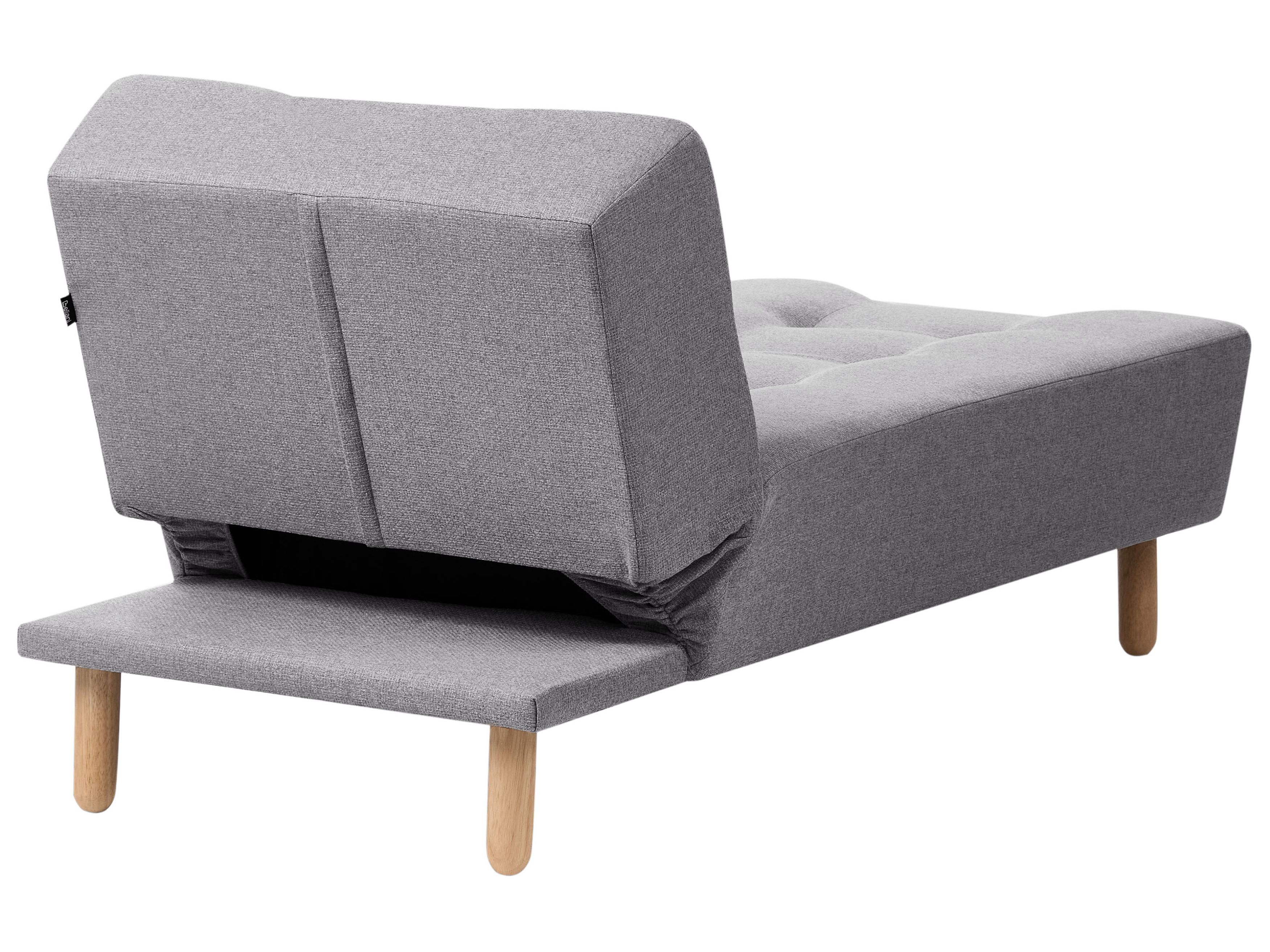 Fabric Chaise Lounge Grey ALSTEN | Beliani.co.uk