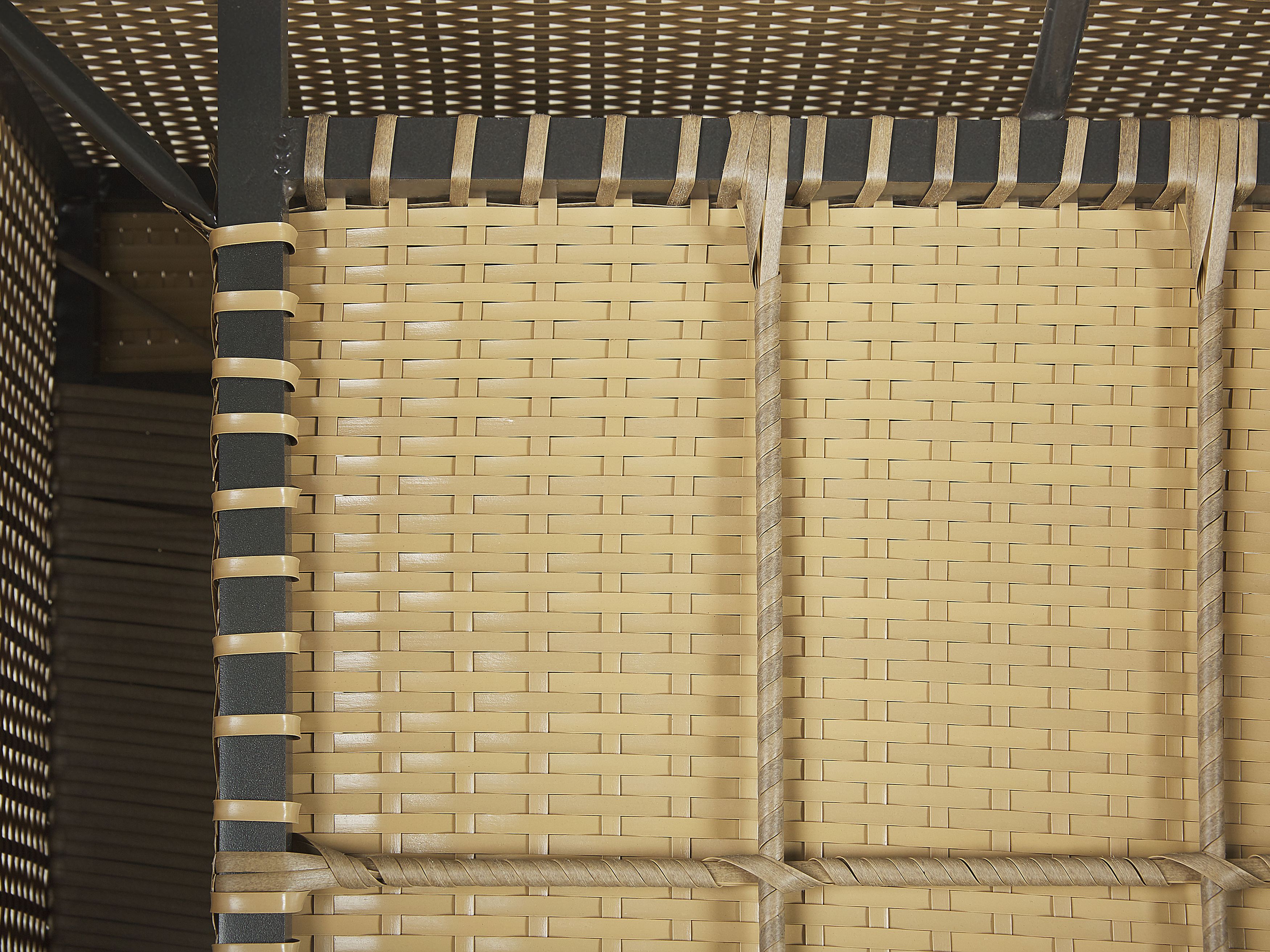 8 Seater PE Rattan Modular Garden Lounge Set Light Brown MAESTRO II ...